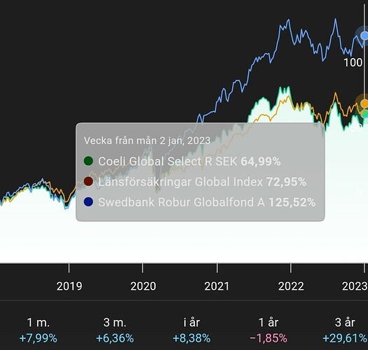 Vad är statusen för 5-års vadet mellan Länsförsäkringar Global ...