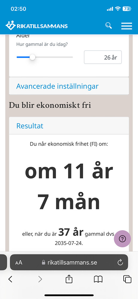 När blir du ekonomiskt fri? | Ekonomisk frihet ("FI")-kalkylator på RikaTillsammans - Ekonomisk ...