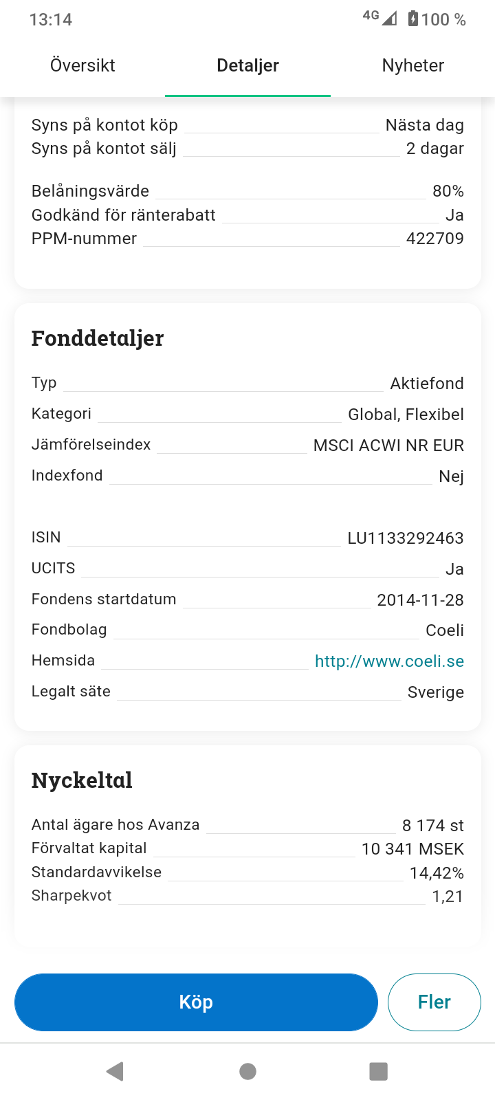 Vad är statusen för 5-års vadet mellan Länsförsäkringar Global ...