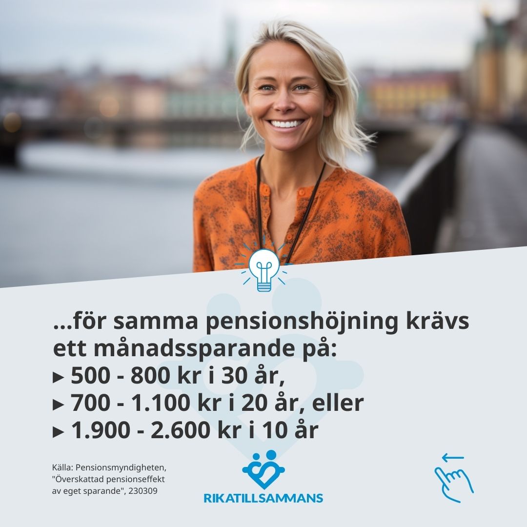 Tänk om det är lite dumt att ha ett privat pensionssparande? - Pension - RikaTillsammans Forumet