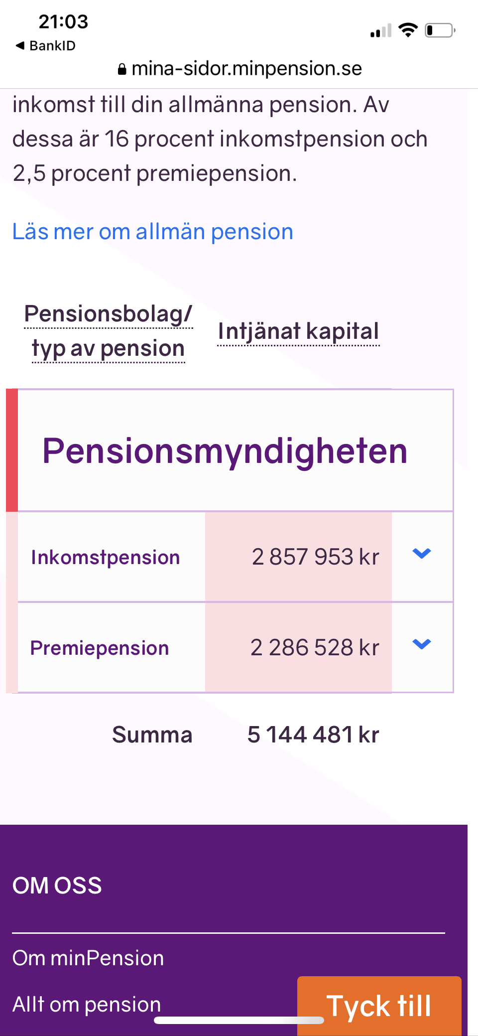 Hur stor del av er allmänna pension är premiepension? - Nr 49 av Kai_Makinen1 - Pension ...