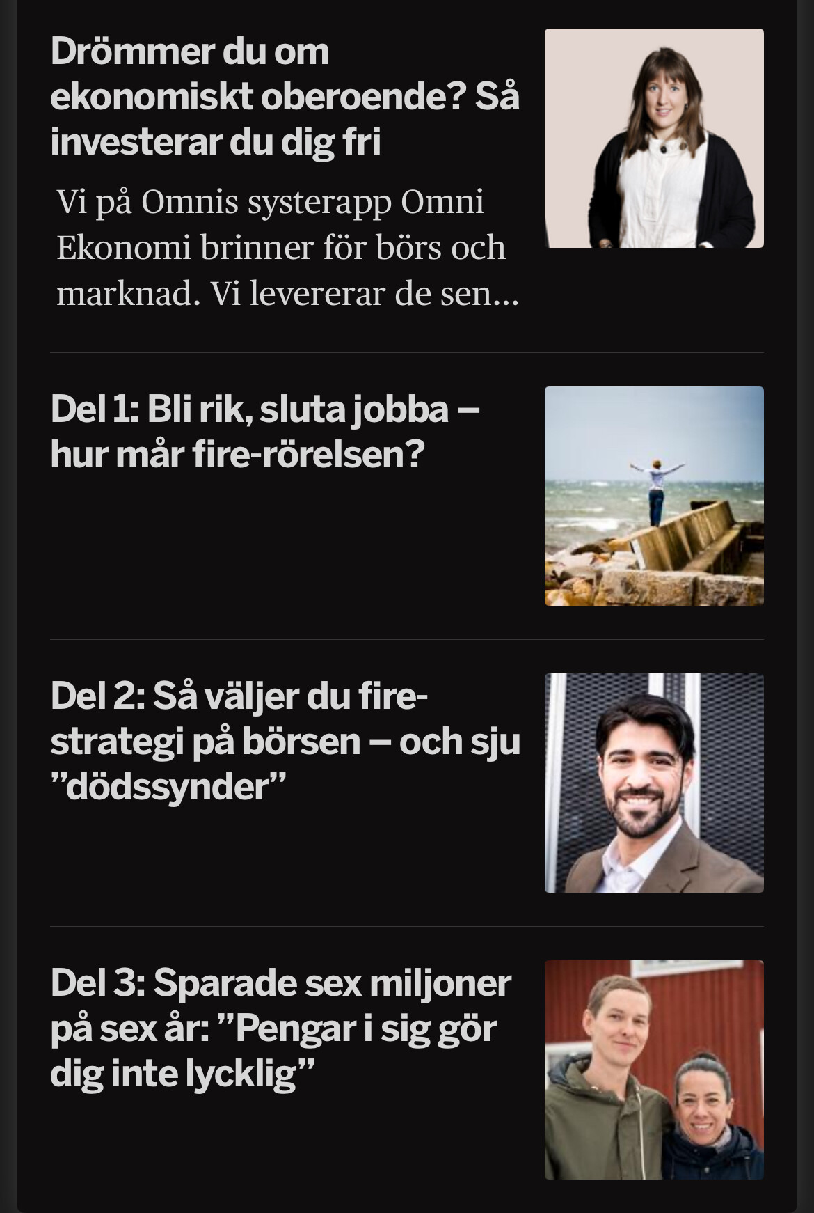 Expressen vill vara med och leka i FIRE-gropen - Ekonomisk frihet (FIRE) - RikaTillsammans Forumet